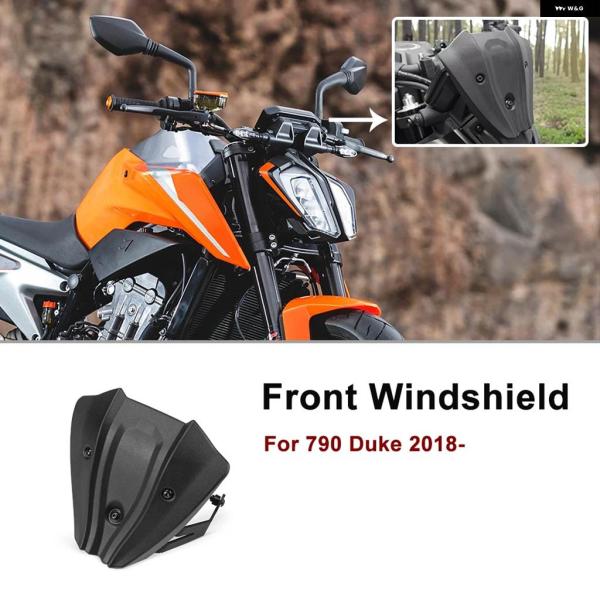 バイク 小型フライスクリーン フロントガラス フェアリング 風よけ 風よけ 風よけ デフレクター 790 DUKE 2018- 2023 2024 2025 カスタム パーツ アクセサリーHigh-concerned chemical:No...