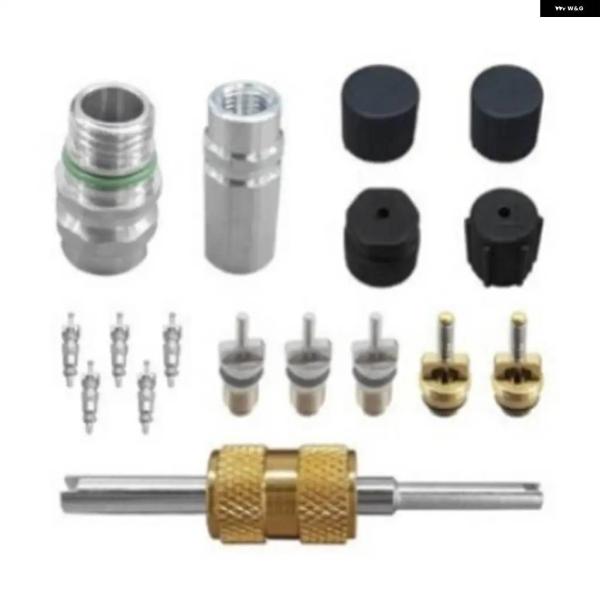 R134A 車用 エアコン バルブ コアセット ビュイック 17個 バルブ コア アセンブリ 交換用カーアクセサリー カスタム パーツ アクセサリーHigh-concerned chemical:NoneType:Clutch DiscOr...