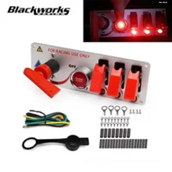 1セット 12V オートLED パネル レーシングカー イグニッション エンジン スタートオン/オフ プッシュ トグルスイッチ パネル レーシング イグニッション トグルスイッチ カスタム パーツ アクセサリーHigh-concerned ...