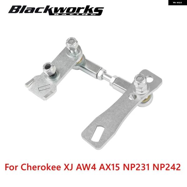 ステンレス トランスファーケースリンケージキット JEEP CHEROKEE XJ COMANCHE MJ 1986-2001 に適合TRANSMISSIONPARTSSILVER カスタム パーツ アクセサリーMaterial:Stain...