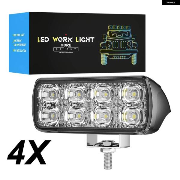 WROK LIGHT 3030 8LED 定常ストロボスポットライト LED ライトバー オフロード スリム BARRA LED ライトバー トラック ATV 車 運転用 フォグランプ カスタム パーツ アクセサリーHigh-concern...