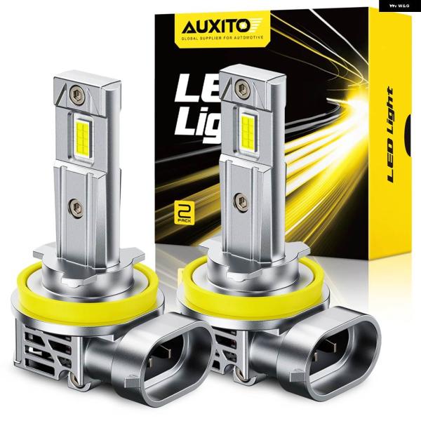 2個 H8 H9 H11 LED バルブ 12V CSP ヘッドライト 高出力 超高輝度 ホワイト 6500K ターボランプ 車用 ヘッドライト カスタム パーツ アクセサリーHigh-concerned chemical:NoneCar ...