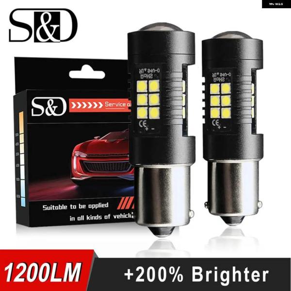 2個 P21W LED 1156 BA15S LED 電球 車用ライト 1200LM ウィンカー リバース ブレーキライト R5W 3030 LED 12V 24V ランプ D040 カスタム パーツ アクセサリーHigh-concerne...