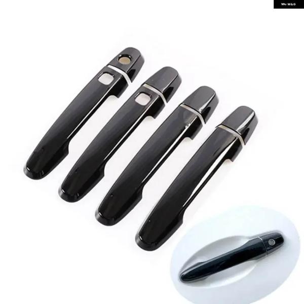 PERODUA NAUTICA 2006 - 2016 グロスブラッククロームカー ドアハンドル カバー トリム スタイリング カーアクセサリー カスタム パーツ アクセサリーHigh-concerned chemical:NoneCate...