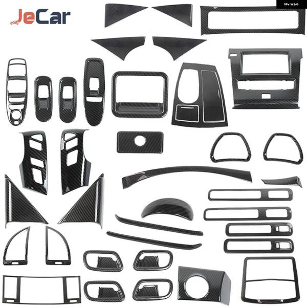 カーボン 車用ウィンドウリフト パネル ステッカー インナードアボウルカバー トリム 日産 パトロール 2017 自動車内装アクセサリー カスタム パーツ アクセサリーHigh-concerned chemical:NoneSticker ...