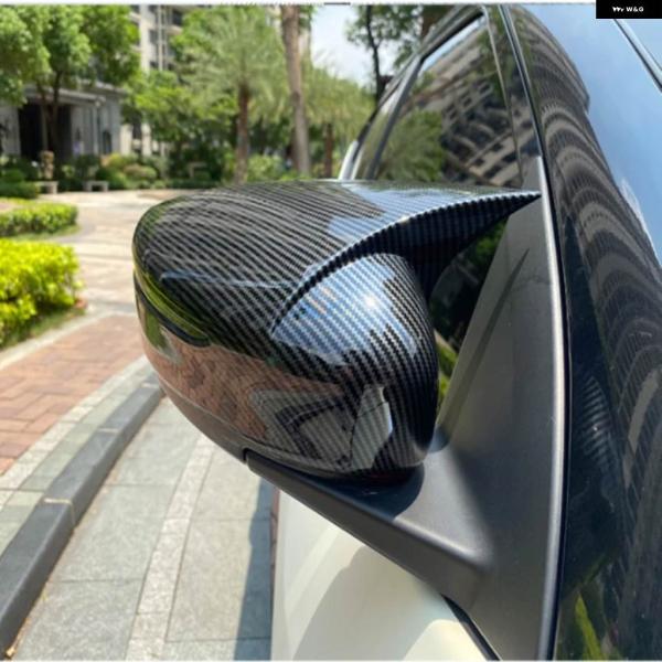 日産 ノート E12 ハッチバック 2016年モデル 17 18 19 2020年 ABSカーボン/クロームサイドドアリアビューミラー 外カバー アクセサリー カスタム パーツ アクセサリーItem Width:14inchItem Len...