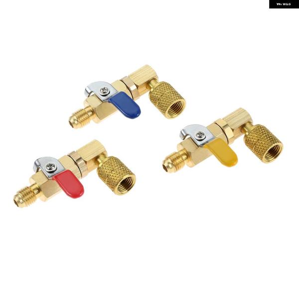 3R410Aシャットオフボール バルブ セット5/16インチSAEメス1/4インチSAEオスR410A R32 エアコン 冷媒ミニスプリット システム カスタム パーツ アクセサリーHigh-concerned chemical:NoneS...