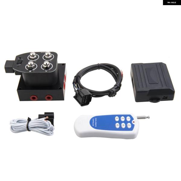 12V VU2 ソレノイド バルブ エアライドサスペンション マニホールド バルブ リモコン 付き0-200PSIで上下1クリックで対応 カスタム パーツ アクセサリーHigh-concerned chemical:NoneOrigin:M...