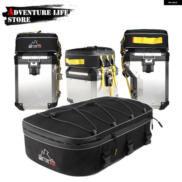 ヤマハ ホンダ BMW R1250GSアドバンテージ用 汎用 多機能パニアバッグバッグケース キャリア 袋サイドラック 収納 バッグ カスタム パーツ アクセサリーHigh-concerned chemical:NoneSpecial Fe...