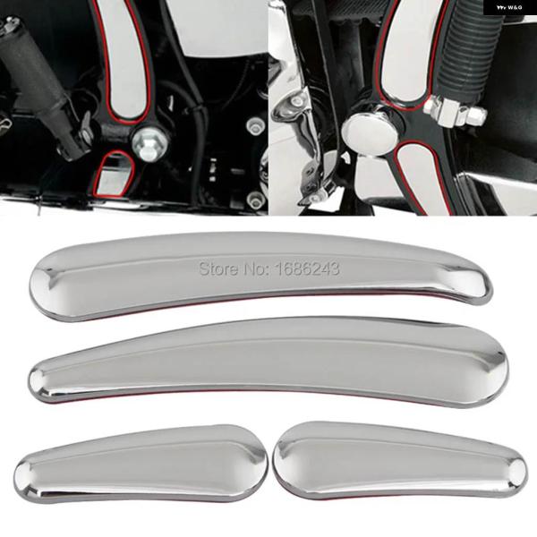 クローム オートバイ カーブ スイングアーム フレーム インサート ハーレー ソフテイル ヘリテージ スプリンガー デラックス バッドボーイ ファットボーイ FLSTF 1990-2007 カスタム パーツ アクセサリーProtective...