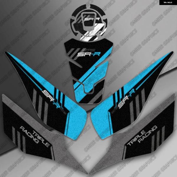 CFMOTO用 675SR-R675 SR-R 3M オートバイ タンク パッド プロテクター フロステッド ステッカー デカール アクセサリー カスタム パーツ アクセサリーHigh-concerned chemical:NoneMate...