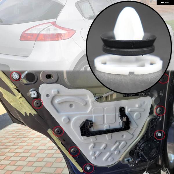 ルノー メガーヌ MK3 2009 - 14 - 2017 ドアパネル カード トリム クリップ ファスナー リベット 内装 カスタム パーツ アクセサリーHigh-concerned chemical:NoneItem Weight:20...