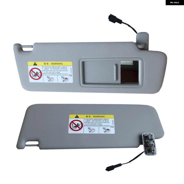 グレー インテリアサンバイザー メイクアップミラー VW ゴルフ 7 7.5 パサート B8 CC ジェッタ MK7 A7 シュコダ オクタビア 3 5G0857551 5G0857552 カスタム パーツ アクセサリーHigh-conce...