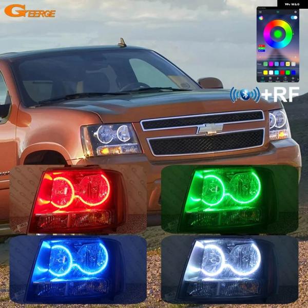 シボレー アバランチ サバーバン タホ RFリモート BTアプリ マルチカラー ウルトラRGB LED エンジェルアイ ハローリング カー カスタム パーツ アクセサリーHigh-concerned chemical:NoneCertifi...