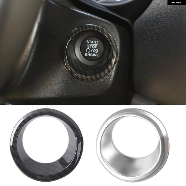 イグニッションキースイッチデコレーションリングサークルトリムステッカー ジープレネゲード 2015-2023 コンパス 2017-2023 インテリア カスタム パーツ アクセサリーHigh-concerned chemical:NoneE...