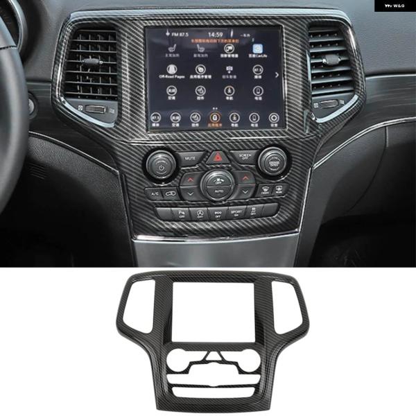 カーセンターコンソールナビゲーションパネルデコレーションカバートリムジープグランドチェロキー2014 - 18インテリア カスタム パーツ アクセサリーItem Weight:130gItem Width:30cmItem Length:4...