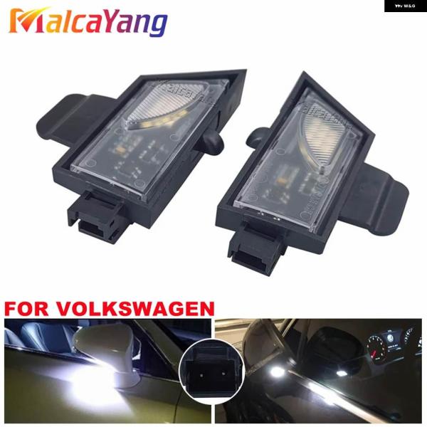 CANBUS ホワイト LED アンダーサイドミラー パドルライト VW GOLF 7 VII VARIANT SPORTSVAN TOURAN II カーサイドアンダーミラーランプ カスタム パーツ アクセサリーHigh-concerne...