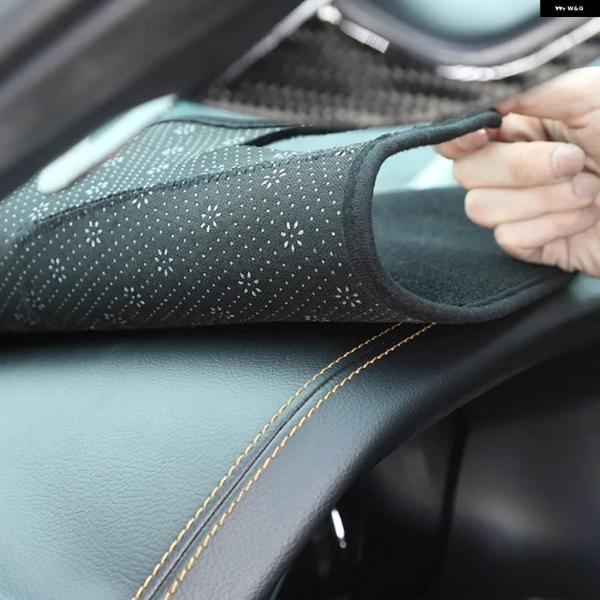 D RANGER WILDTRAK 2015-22 ブラックポリエステルカーデコレーションダッシュボードライトプルーフパッドセンターコンソールサンパッドカー カスタム パーツ アクセサリーHigh-concerned chemical:No...