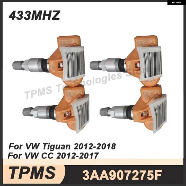 フォルクスワーゲン ティグアン CC 2012-2017 TPMSセンサー タイヤエア圧 システム 1/4個 3AA907275F 433MHZ カスタム パーツ アクセサリーHigh-concerned chemical:NoneMate...