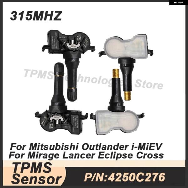 三菱 アウトランダーランサーミラー ジュエクリプスクロスI-MIEV用 タイヤエア圧 システム TPMSセンサー 1/4個 4250C276 315MHZ カスタム パーツ アクセサリーHigh-concerned chemical:Non...