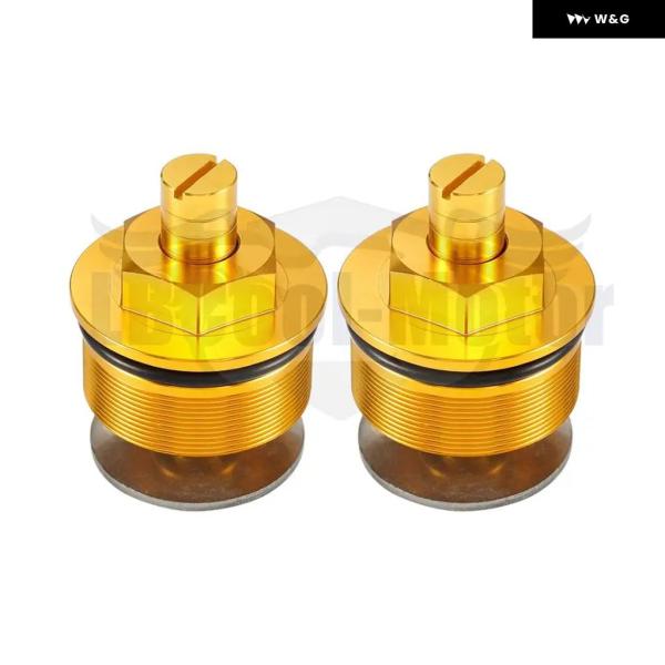 41MM プリロード フォーク キャップ トライアンフ ボンネビル T100 フロント チューブ 六角形調整 フォーク ボルトペア ゴールド シルバー ブラック ブルー レッド カスタムパーツ アクセサリーOrigin:Mainland C...