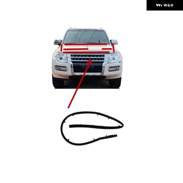 フードラバーシール パジェロ V90 2007-2023 5902A016 ボンネット ウェザーストリップ モンテロ V80 ボディクリップ ショーグン V7と異なる カスタム パーツ アクセサリーHign-concerned Chemic...