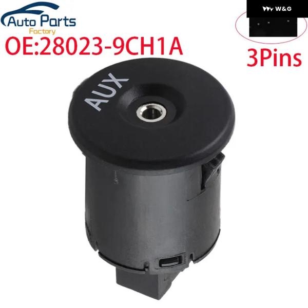 車用USBAUXポートソケット アセンブリ 日産 フロンティアエクステラ 2010-2012 28023-9CH1A 280239CH1A 28023ZP80A 28023-ZP80A カスタム パーツ アクセサリーHign-concern...