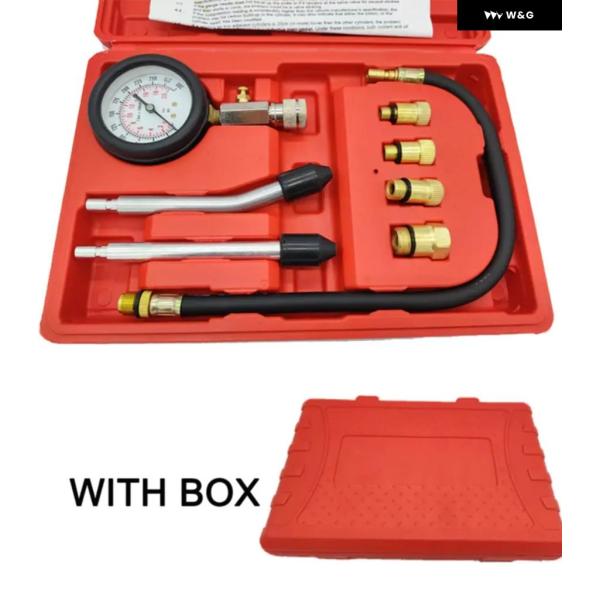 エンジン 圧縮テスター 8PCS エンジン シリンダー 圧力ゲージ ガソリン ガス エンジン 0-300PSI エンジン 圧縮テスターキット カスタム パーツ アクセサリーModel Number:0-300psi Gasoline Eng...