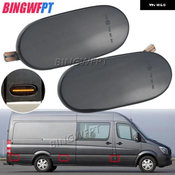 6個 メルセデス ベンツ スプリンター W906 2006-2018 LEDランプ サイド マーカーライト VW クラフター ミニバス バン 2006-2016 カーアクセサリー カスタム パーツ アクセサリーHign-concerned ...