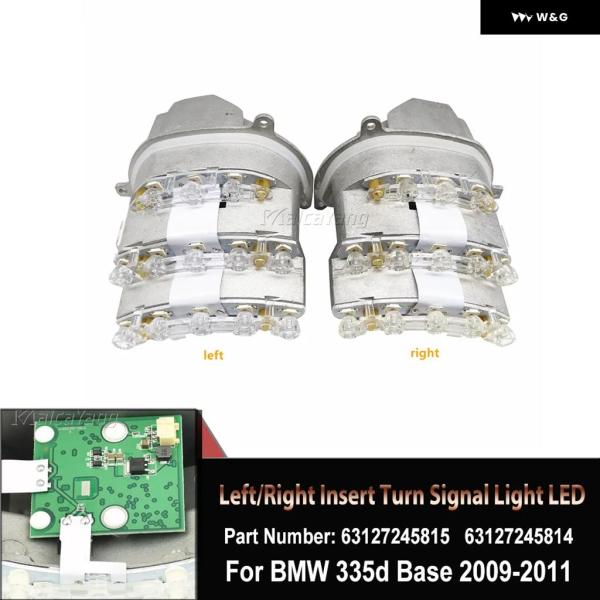 フロント 左 右 BMW E90 E91 インサート ウィンカーライト ブリンカー LED LCI 72458137245814 BMW 335D ベース 2009-2011 カスタム パーツ アクセサリーHign-concerned Ch...