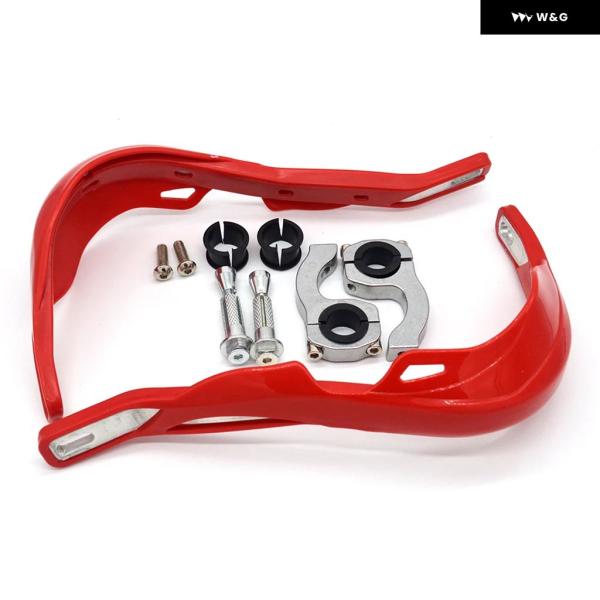 レッド オートバイ バイク ダート オートバイ バイク ハンドルバー ハンドガード ファットバー 22MM 28MM ブラシガード SX EXC ATV CRF250 YZF KLX KDX カスタム パーツ アクセサリーHign-conc...