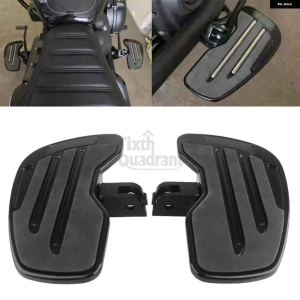 フロント フットレスト ライダー フットボード ワイド フットレスト ドライバーフロアボード オートバイ バイク ハーレー ソフテイル ファットボブ 114 117 FXFBS FXBBS FLSB カスタム パーツ アクセサリーHign-...