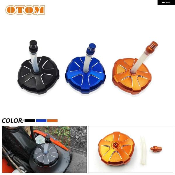 オートバイ バイク 燃料タンクカバー CNCアルミ エンジン ボックス ガソリン オイル フィラー キャップブリーザーホースベント付き KTM SX SXF XC 125 150 250 450 カスタム パーツ アクセサリーHign-co...