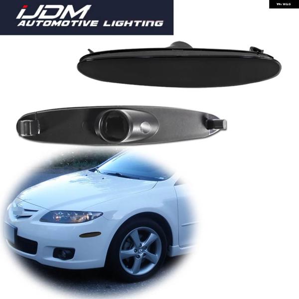 2003 - 08 マツダ 6 マツダ スピード 6 GG GY GG1 GY1 車用 フロントサイドマーカー パーキング ライト カバー シェル 電球 なし カスタム パーツ アクセサリーHigh-concerned chemical:N...