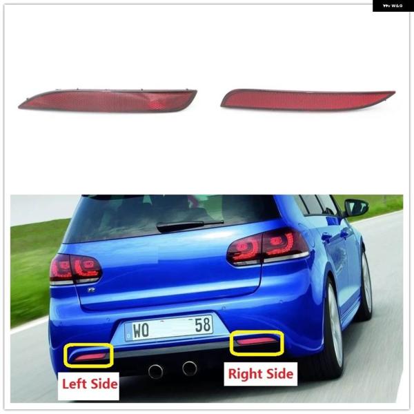VW ゴルフ 6 MK6 R20 2009 - 13 車用 リアテール バンパー コーナー リフレクター 装飾 フェイクライトランプ カスタム パーツ アクセサリーHigh-concerned chemical:NoneItem Weigh...