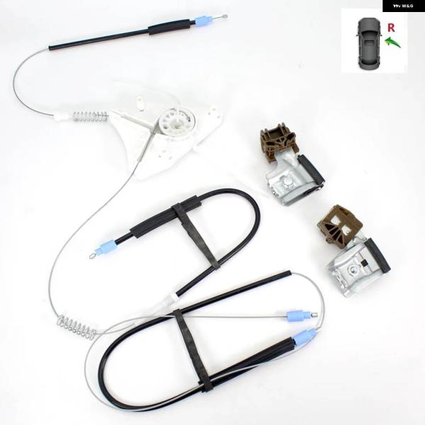 フロント右ドアサイド VW ポロ 9N 2002 - 07 - 10 電動ウィンドウレギュレーターリペアキット カスタム パーツ アクセサリーHigh-concerned chemical:NoneSpecial Features:Elec...