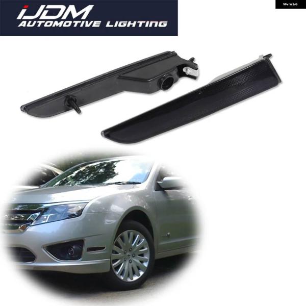 フォード フュージョン 2010 2011 2012 スモークレンズ フロントフェンダー サイドマーカー ウィンカーライト カバー シェル 電球 /ソケットなし カーアクセサリー カスタム パーツ アクセサリーHigh-concerned ...