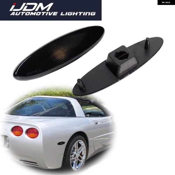 1997 - 04 シボレー コルベット C5 車用 リア バンパー サイド マーカーライト カバー シェル 電球 /ソケットなし カスタム パーツ アクセサリーHigh-concerned chemical:NoneSpecial Fea...