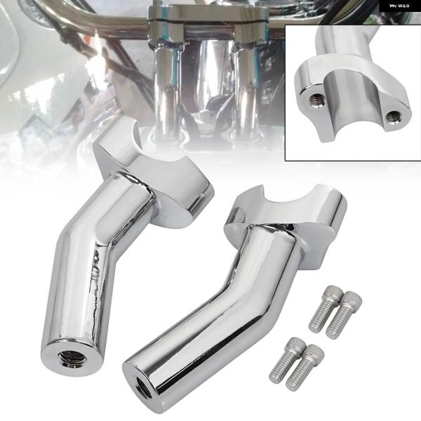 オートバイ 4インチ トール ハンドルバー ライザー クローム プルバック ハーレー 1インチ バー ダイナ スポーツスター 1200 ソフテイル FLSTC ファットボーイ FLSTF カスタム パーツ アクセサリーHigh-concer...