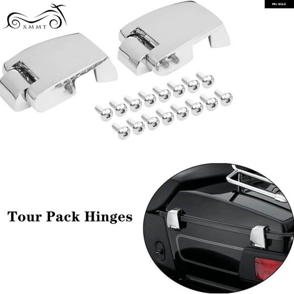 クローム オートバイ パーツパック トランク ヒンジ ハーレー ツーリング ロードキング FLHR カスタム FLHRS ポリス EFI FLHPI カスタム パーツ アクセサリーHigh-concerned chemical:NoneSp...