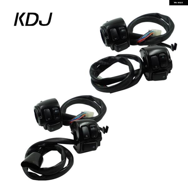 1インチ25MM ブラック 左右 バイク ハンドルバー コントロール スイッチ 配線 ハーネス 付き ハーレー カスタム パーツ アクセサリーHigh-concerned chemical:NoneSpecial Features:Moto...
