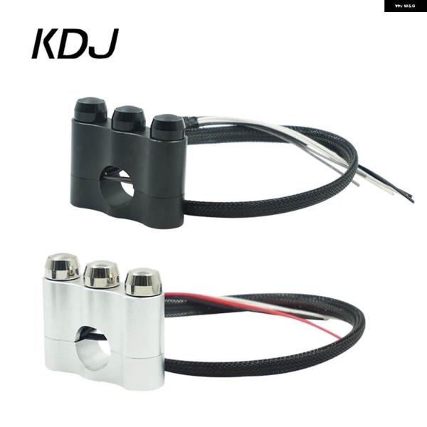 CNCアルミ 7/8インチ 22MM オートバイ スイッチ ハンドルバー マウント スイッチ ホーン ヘッドライト フォグランプ オンオフ スタート キル リセット ボタン カスタム パーツ アクセサリーHigh-concerned che...