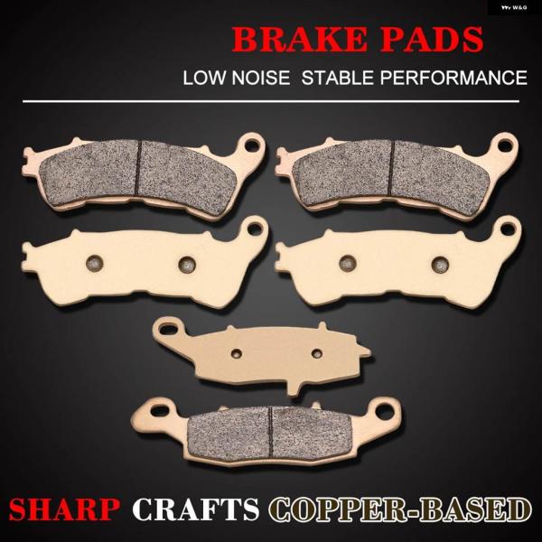 VLR1800 スズキ VLR 1800イントルーダーC1800R用 オートバイ 前リア銅製ブレーキ パッド ディスク C1800RT 2008年13年 カスタム パーツ アクセサリーHigh-concerned chemical:None...