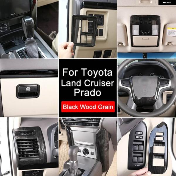 トヨタ ランドクルーザー プラド FJ150 150 2010-2019 ブラックウッドグレイン 車内装 トリム フレーム 左ハンドル アクセサリー カスタム パーツ アクセサリーHigh-concerned chemical:NoneIt...