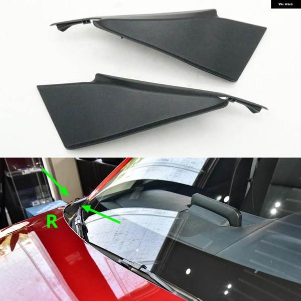 フロント ワイパー サイド トリム カバー マツダ CX30 2020-2021ウォーター ディフレクター カウルプレート カスタム パーツ アクセサリーHigh-concerned chemical:NonePlacement on Ve...