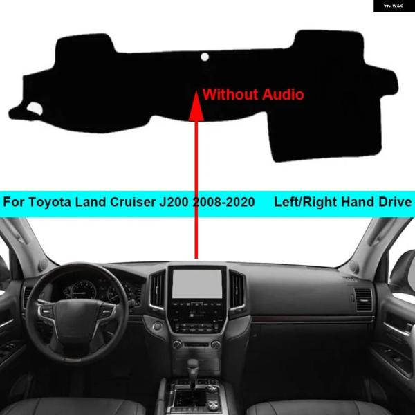 トヨタ ランドクルーザー 200 J200 2008 - 2019 2020 LHD 右ハンドル ラグ パッド カーペットダッシュマット プロテクター 2層カー ダッシュボード カバー カーペット カスタム パーツ アクセサリーMateri...