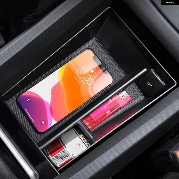 フォード マスタング MACH-E 2021 2022 カー ABS 中央 アームレスト 収納 グローブ ボックス ホルダー トレイ 1 カスタム パーツ アクセサリーType:Armrest Box StorageOrigin:Mainl...