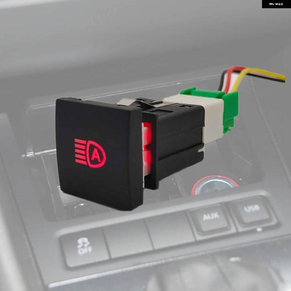 赤 LED ランプ 電源オン 自動 ヘッドライト スイッチ ボタン DIY カスタム スイッチ VW ゴルフ 6 ジェッタ5 MK5 シロッコ カスタム パーツ アクセサリーHigh-concerned chemical:NoneItem ...