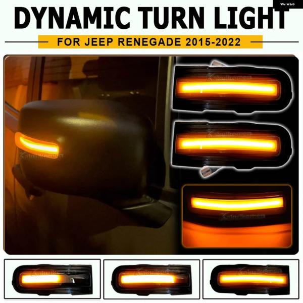 2ピースダイナミック アンバー LED サイドマーカーシーケンシャルブインカーライト ジープ レネゲード 2015年 - 2022年20月20日 カスタム パーツ アクセサリーHigh-concerned chemical:NoneFor ...