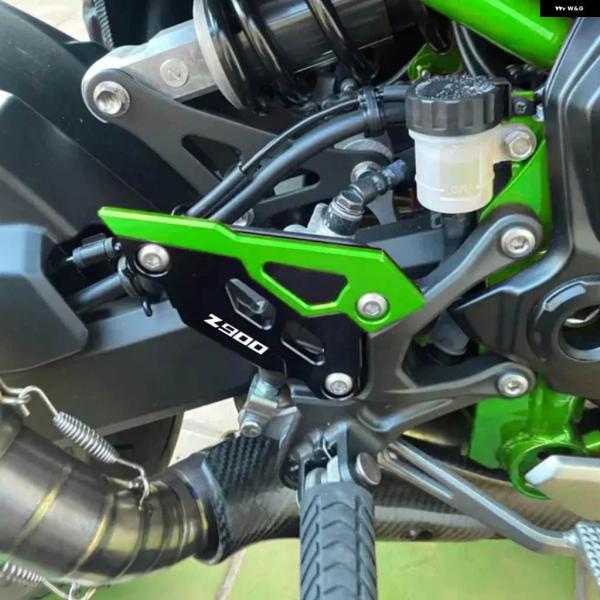 カワサキ Z900 2017~2024 バイク 左右プレート ウイング カバー リアペダル ヒールガード Z900 ABS Z900SE 2020 2022 2023 2018 カスタム パーツ アクセサリーHigh-concerned c...